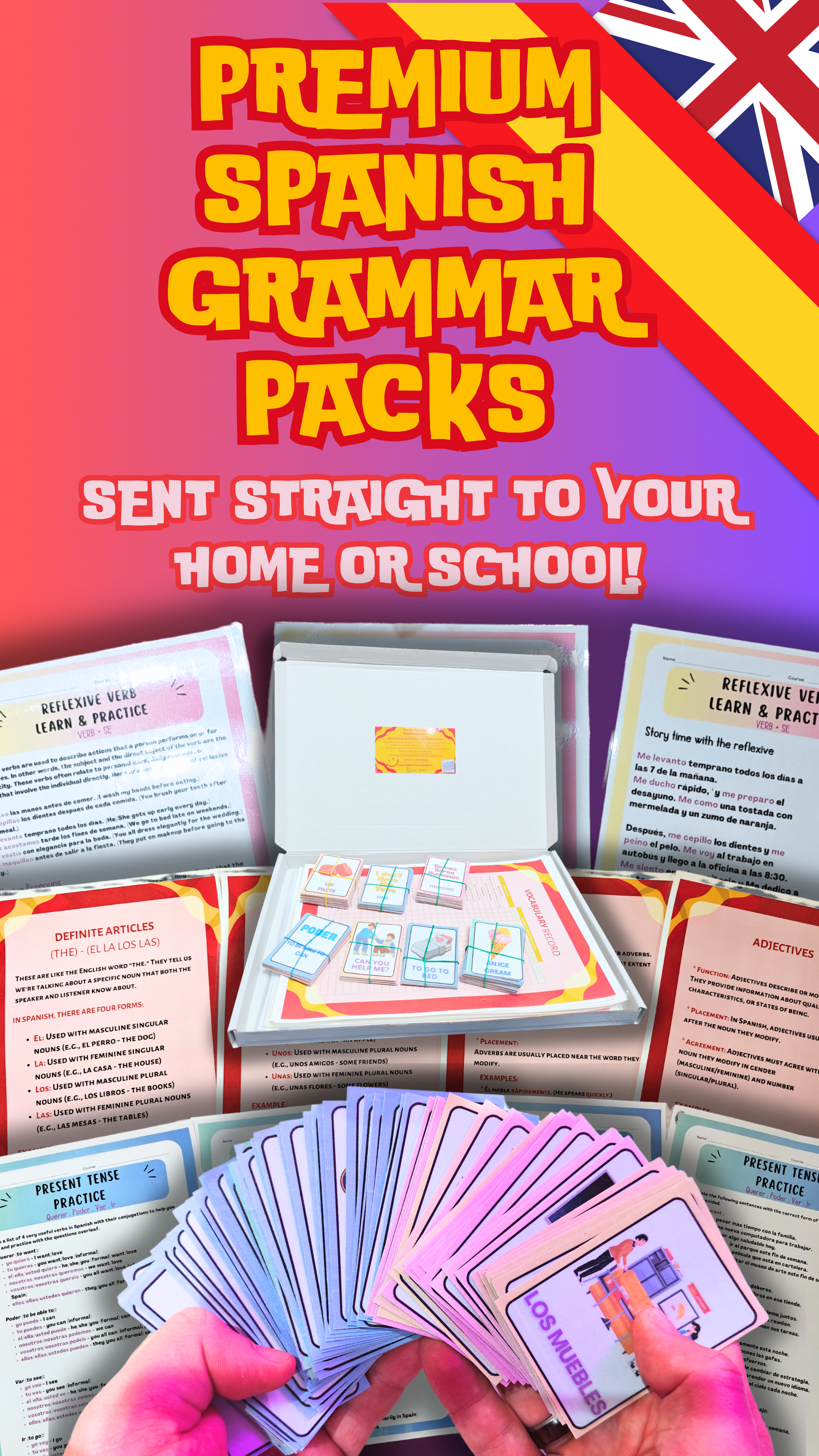 Premium Physical Grammar Packs – Fun Learning Spanish